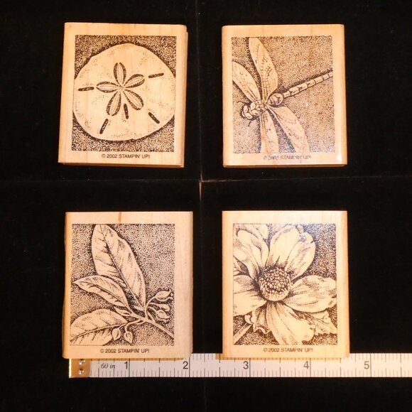 Stampin' Up! | Design | Set Of 4 Rubber Wood Mounted Stamps By Stampin ...